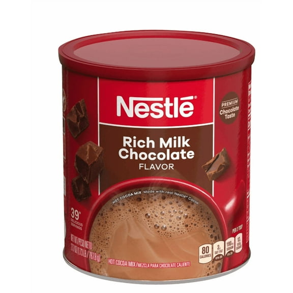Nestlé Zero Sugar, Rich Milk Chocolate Hot Cocoa Mix, 7.33 oz Can ...
