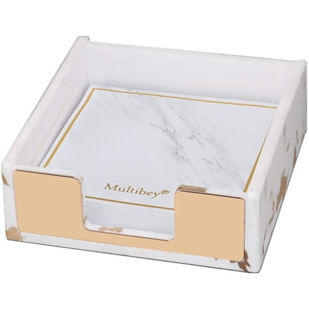 Marble Gold Sticky Note Holder Memo Pads Holder Paper Dispenser Office ...