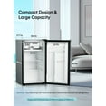 FOHERE Slim Fridge Freezer Combo, 3.2 Cu. Ft, Single Door Refrigerator ...