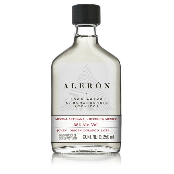 Mezcal Alerón - Agave Cenizo - 250 ml | 1 Botella Mezcal Alerón Agave ...
