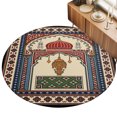 Archway Columns Round Living Room Rugs 6 ft, Vintage Ethic Traditional ...