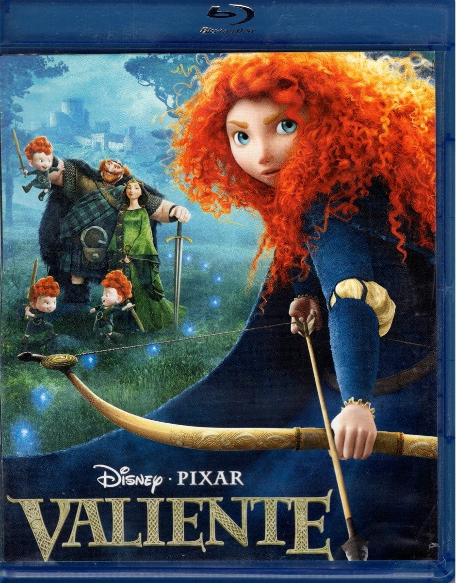 Valiente Brave Disney Pixar Pelicula Blu-ray Disney Blu Ray | Walmart ...