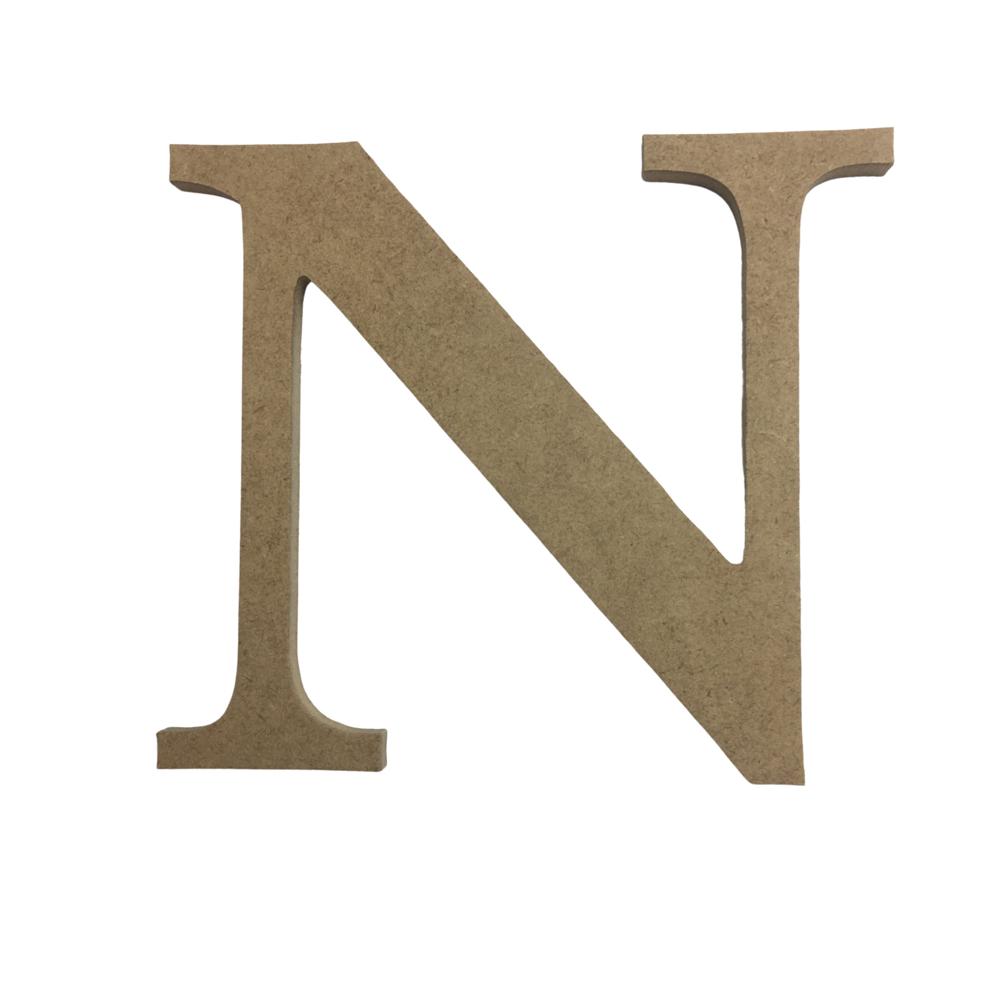 Wooden Letter Unfinished, Times Font, Craft Cutout - Walmart.com