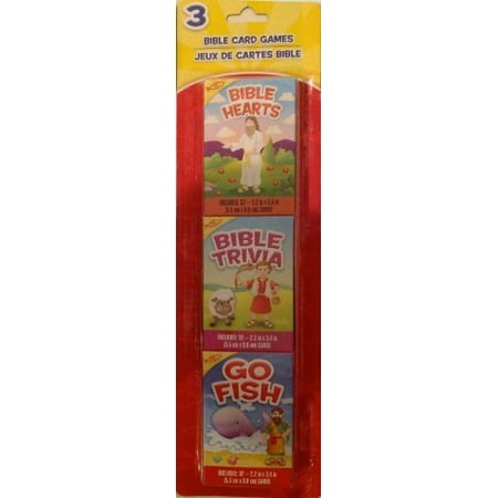 3 Bible Card Games, Bible Hearts, Bible Trivia, Go Fish | Walmart Canada