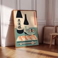 Affixzi Japanese Sushi Food Wall Art - Vintage Cuisine Print for ...