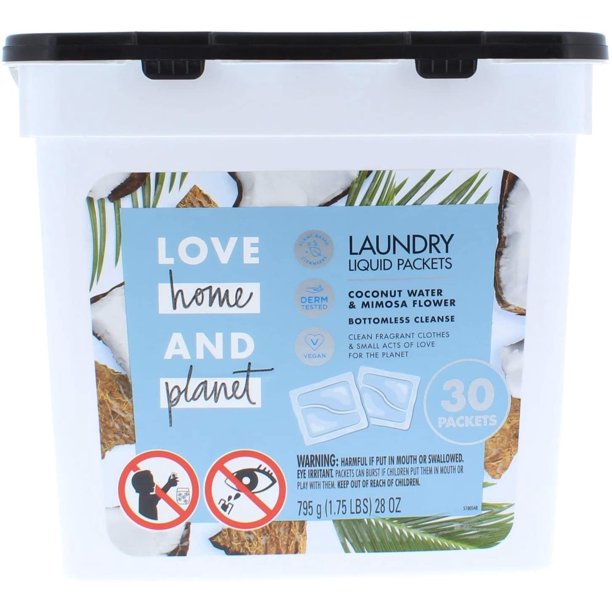 Love Home & Planet Coconut Water & Mimosa Flower Laundry Detergent ...