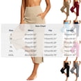 FNFYFH Capri Pants for Women Wide Leg Capris Yoga Pants Side Split ...
