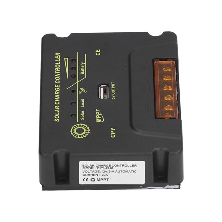 Solar Controller, MCU Control MPPT Solar Panel Controller 12V 24V USB ...