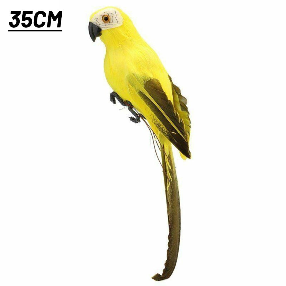 Creative Bird Model Figurine Faux Foam Parrot For House Garden Decor ...