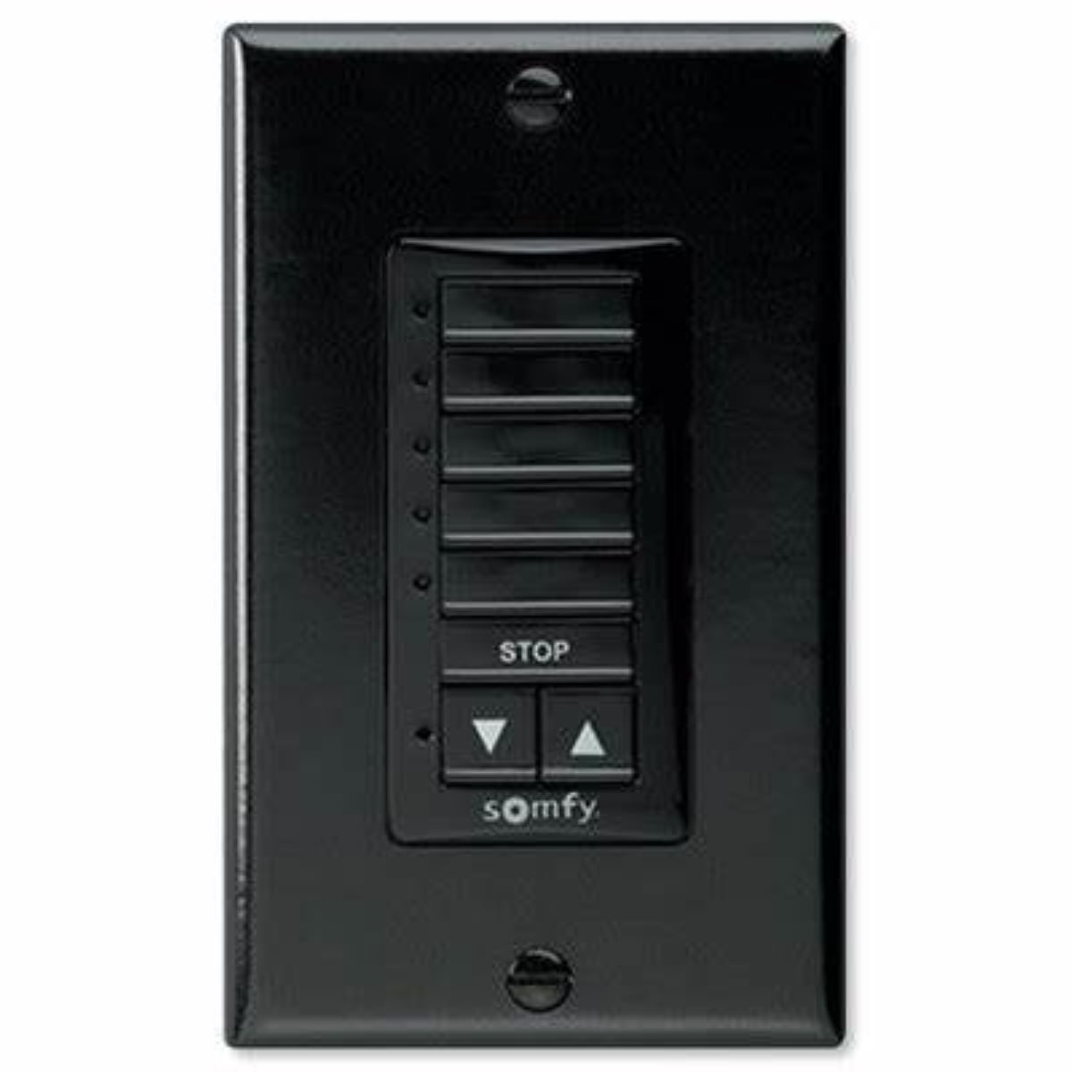 Somfy RTS Wirefree Decoflex Wireless Wall Switch, 5 Channel, Black ...