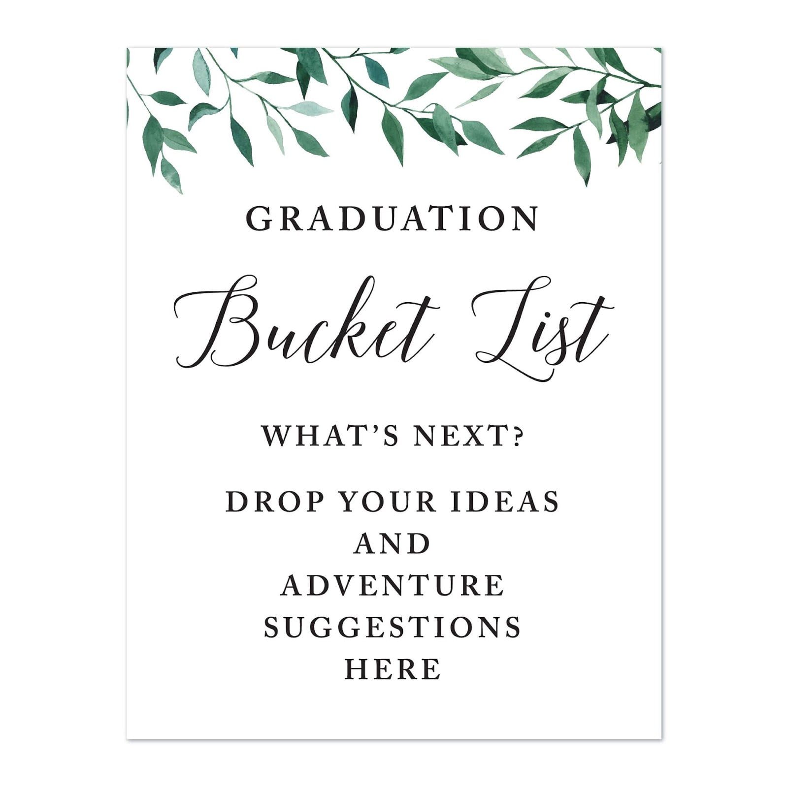 Koyal WholesaleGraduation Party Signs, Natural Greenery, Graduation ...