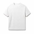 Bpyeka Men's Solid Crew Neck Short Sleeve T-Shirt, Casual Embossed ...