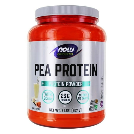 NOW Foods - NOW Sports Pea Protein Powder Vanilla Toffee - 2 lbs ...