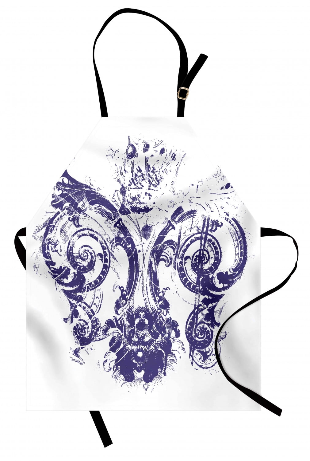Fleur De Lis Apron Digital Grunge Lily Emperor Flag Victorian Kingdom ...