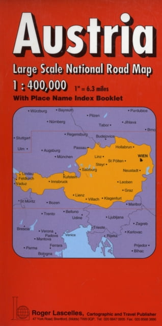 Austria National Road Map (Lascelles Maps) (Map) - Walmart.com