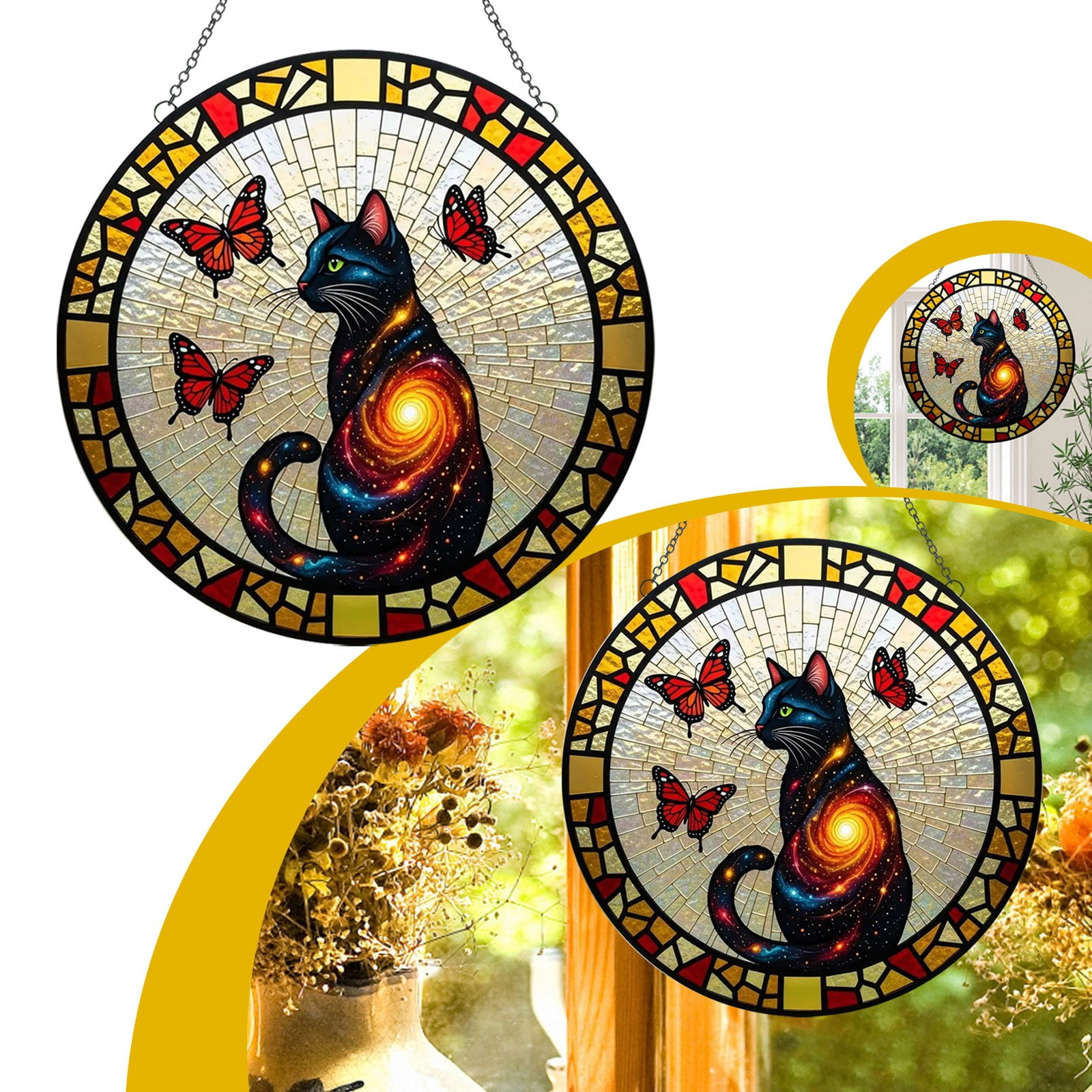 Click here for Chenjiaaa Cute Cat And Acrylic Hanging Ornament De... prices