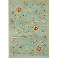 SAFAVIEH Lyndhurst Milo Floral Border Area Rug, Blue/Multi, 6'7" x 9'6 ...