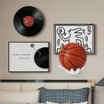 2 Pack Wall Mounted Basketball Display Rack, Hand Shaped Ball Rack for ...