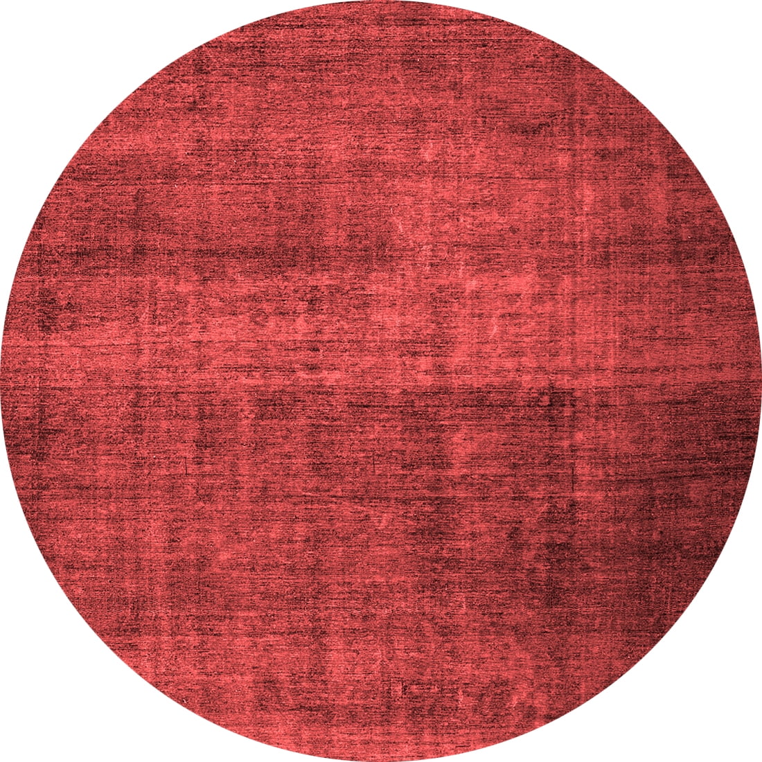 Ahgly Company Indoor Round Abstract Red Contemporary Area Rugs, 5 ...
