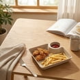 Divided Serving Tray with Integrated Dipping Sauce Cups, Plastic ...