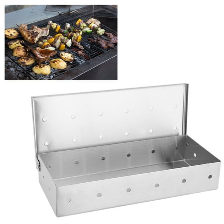 Rdeghly Large Capacity Stainless Steel Smoker Box BBQ Wood Chip Smoking ...