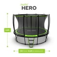 JumpFlex HERO 12 Foot Round Trampoline for Kids Playset, Green/Black ...
