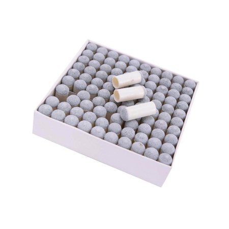 100 Pack Slip/Push On Billiards Snooker Cue Stick Tips Pool Cue Stick ...