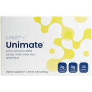 Unicity Unimate Lemon Ginger Beverage, 10 Sachets, Herbal Yerba Mate ...