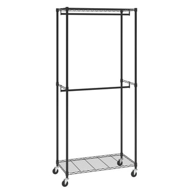 Simple Houseware Heavy Duty Clothing Garment Rack, Chrome - Collapsible ...