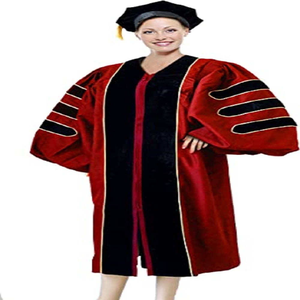 Doctoral Professor PhD Graduates Regalia Golden Trim Unisex Large (57 ...