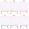 Artkey Artist Mini Canvas Set, 3x3 inch 24-Pack, 100% Cotton Square ...