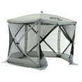 CLAM Quick-Set 9 x 9 Foot Venture Portable Outdoor Canopy Shelter, Gray ...