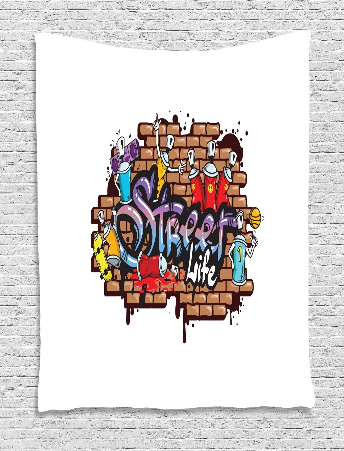 Youth Tapestry, Urban World Street Life Graffiti Art Spraycan ...