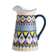 Bico Havana Ceramic 2.5 Quarts Pitcher with Handle, Decorative Vase for ...