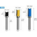 Desiderio 3pcs 8mm Carbide Router Bits Top Bearing Cutter Firmly Copy ...
