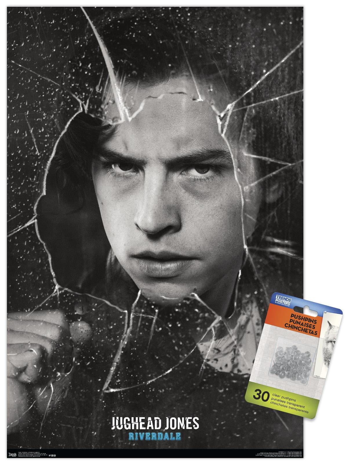 Riverdale - Shattered Jughead Wall Poster with Push Pins, 14.725" x 22. ...