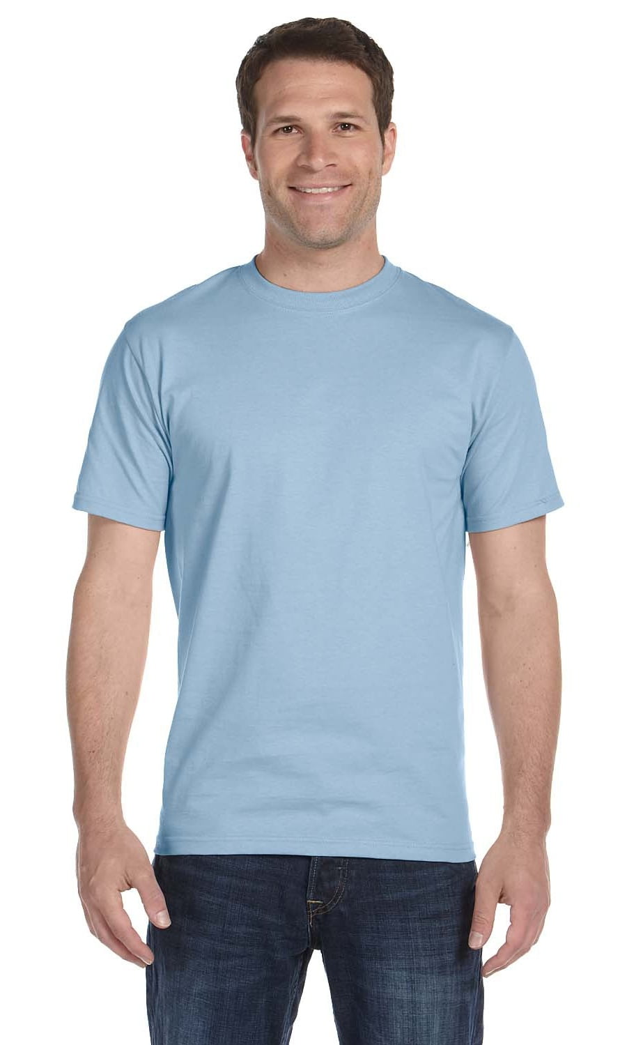 Gildan - The Gildan Adult DryBlend 56 oz, 50/50 T-Shirt - LIGHT BLUE ...