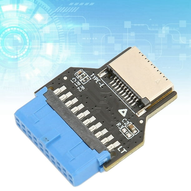 19 Pin USB Front Panel Adapte, USB 3.0 Connector To Type C Front ...