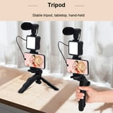 Smartphone Video Kit Tripod Stand Phone Holder for IPhone/Android Phone ...