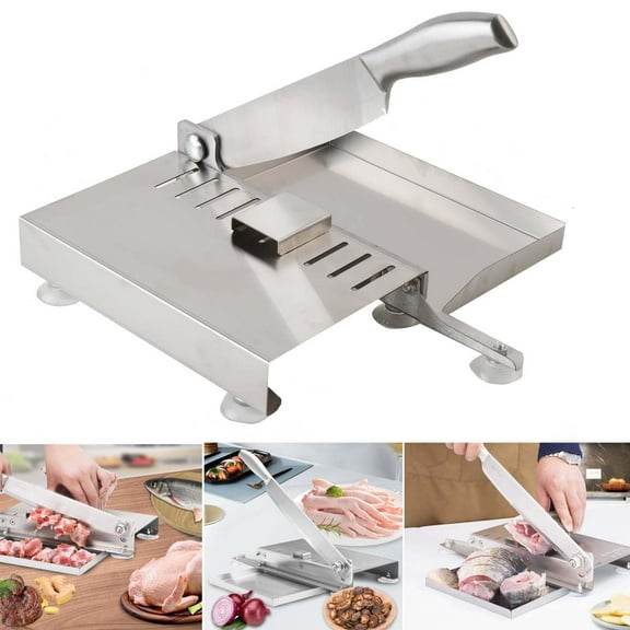 Stainless Steel Bone Cutter, Manual Meat Slicer, for Beef Rib Chicken ...