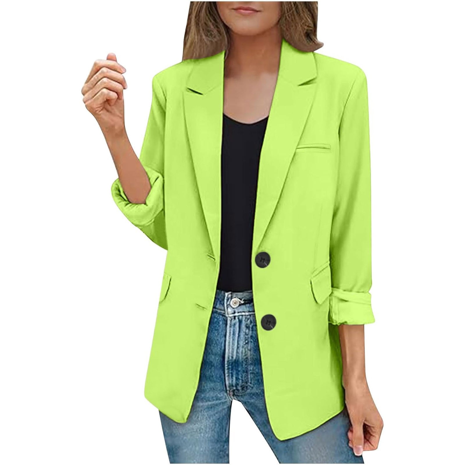 Click here for Bmisegm Womens Casual Jackets Roll Up Long Sleeve... prices