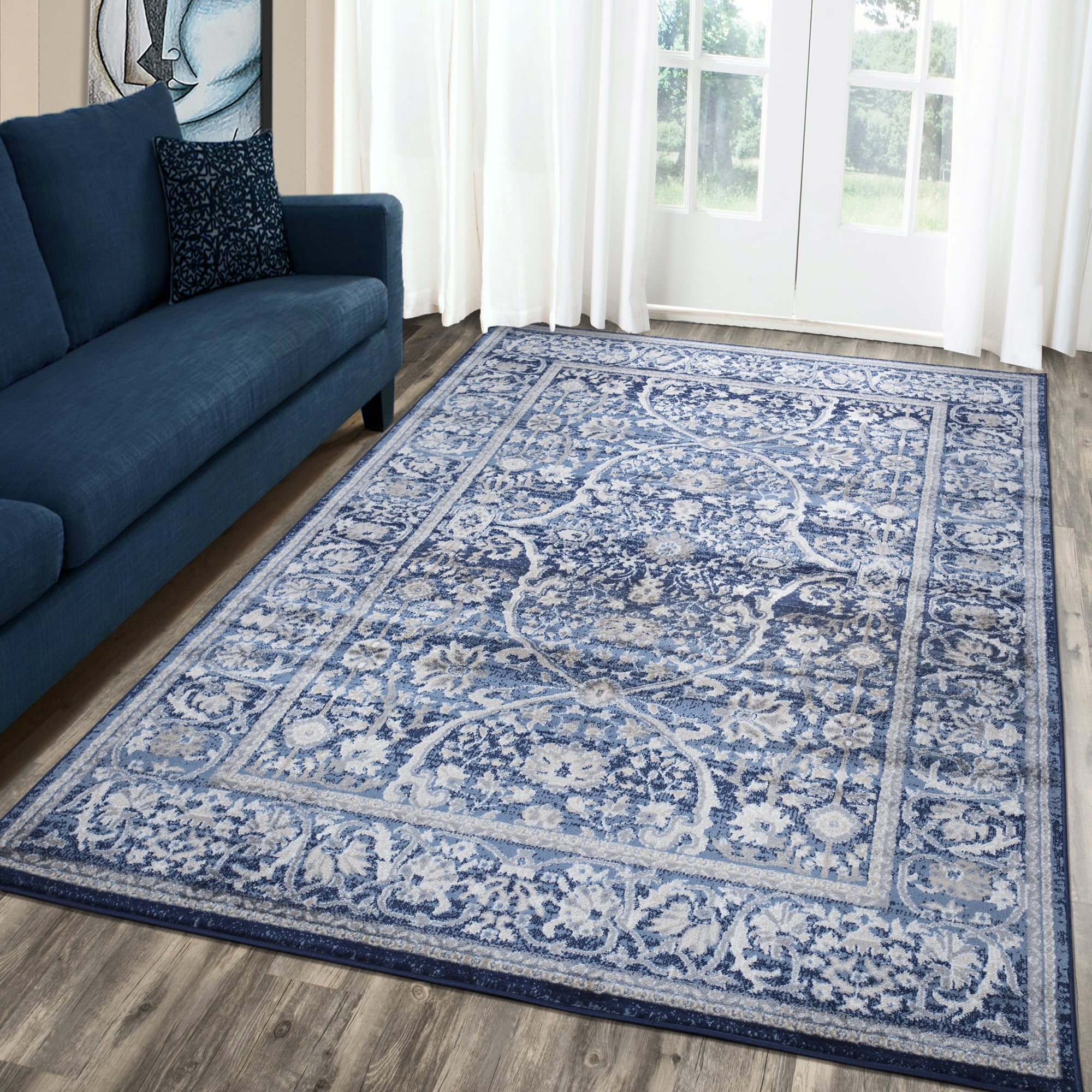 Click here for A2z Rug A2z Monaco 1993 Floral Traditional Soft Me... prices