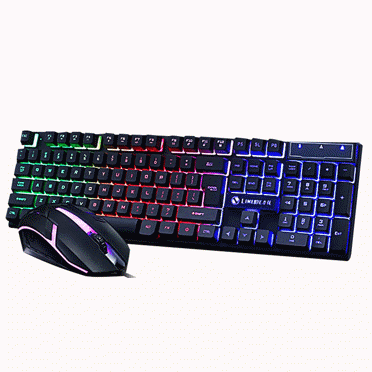 One Handed Keyboard and Mouse 35keys RGB Wired Gaming Keyboard and ...