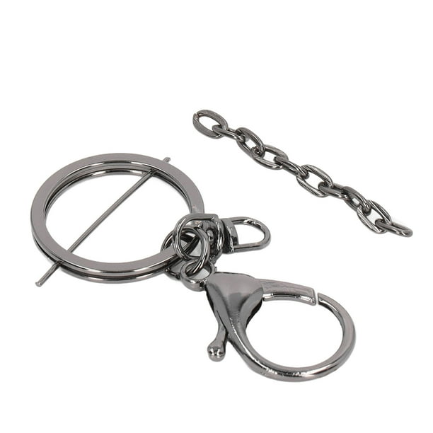 Keychain Rings Kit, Metal 30 Sets Key Chain Kit For Jewelry Crafts Gray ...