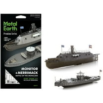 Metal Earth ICX231 USS Monitor & Merrimack Ironclad Warships Battle of ...