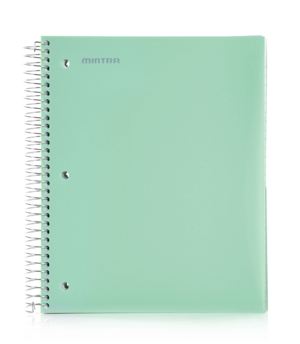 Mintra Home Office Durable Spiral Notebooks, 5 Subject - 200 Sheets ...