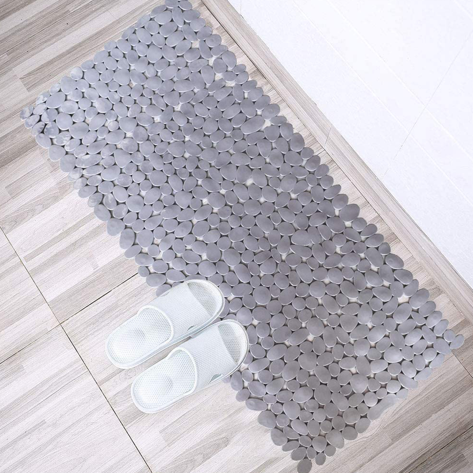 Semfri Pebble Bath Tub Shower Mat 35 x 16 inch Non Slip Bathtub Mat for ...