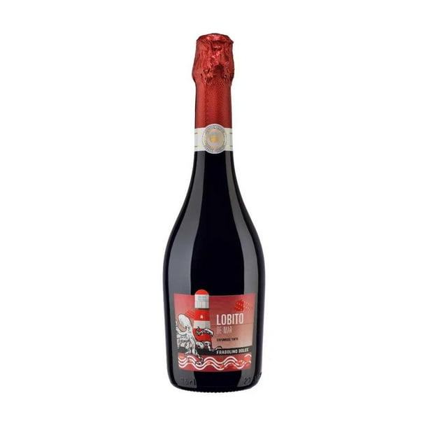 Pack de 6 Vino Tinto Lobito De Mar Espumoso Fragolino Dolce 750 ml ...