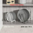 SUNFICON 2 Pack Large Triangle Plate Holders Organizers Upright Cabinet ...