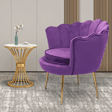 Magshion Velvet Armchair, Comfy Individual Reading Sofa, Soft Bedroom ...